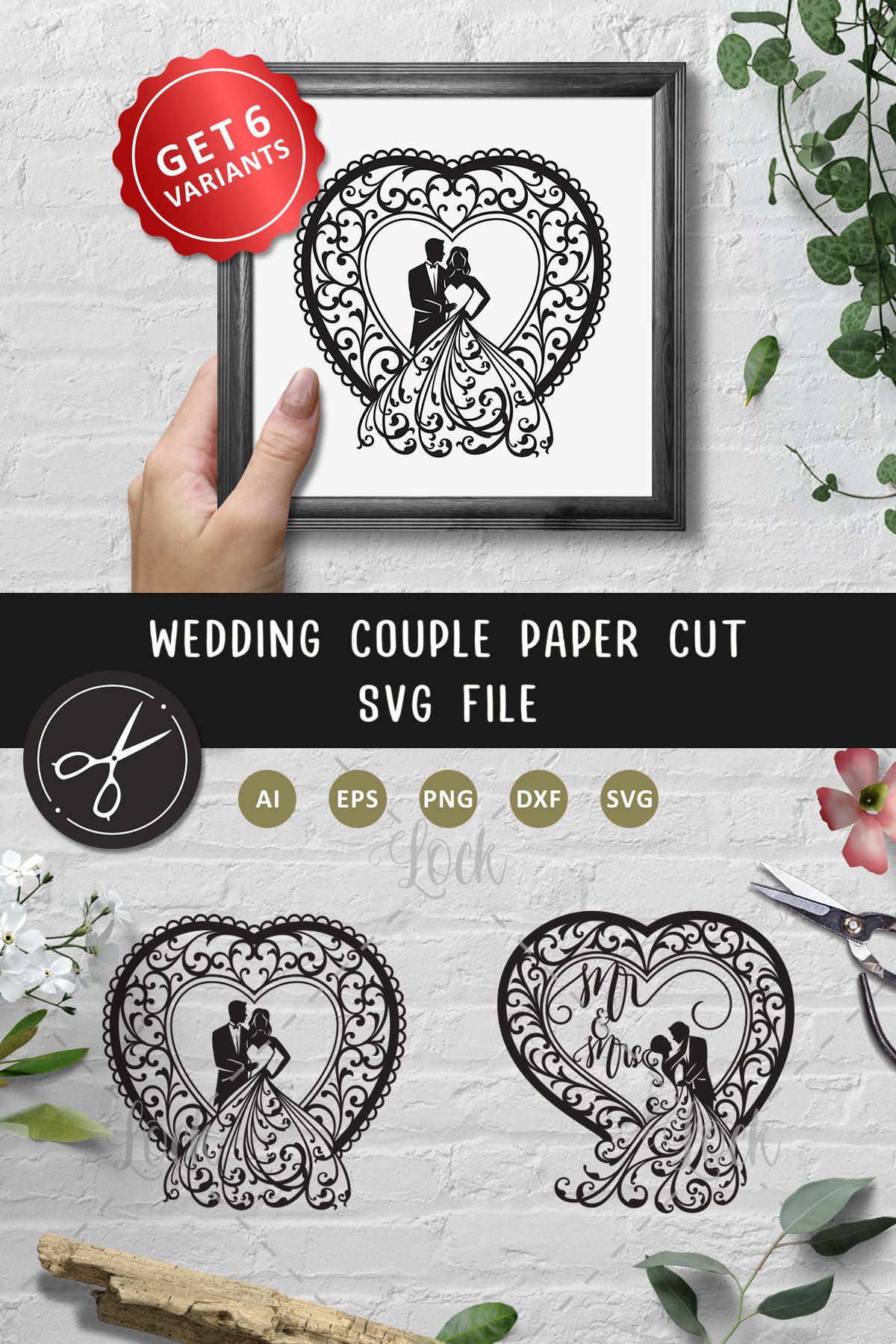 Couple wedding Svg, woman in dress svg, wedding (1782166)