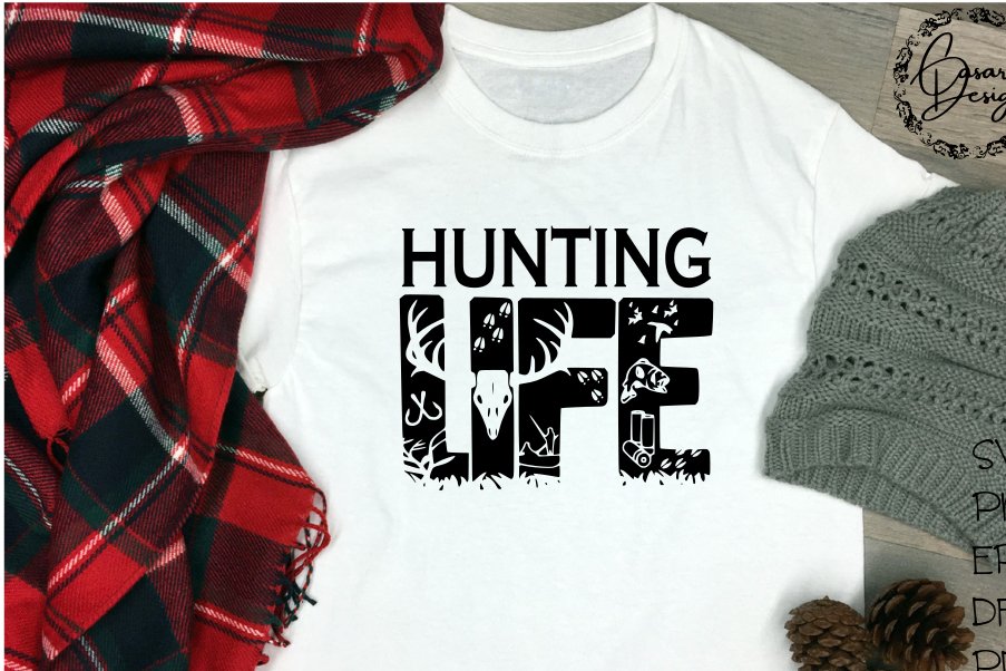 Hunting Life Design, SVG, PNG, ETC (967986)
