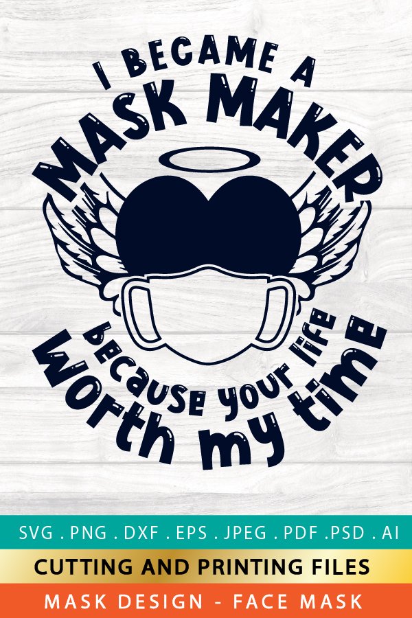 Mask SVG PNG EPS DXF Face Mask SVG Medical Mask SVG Cut File