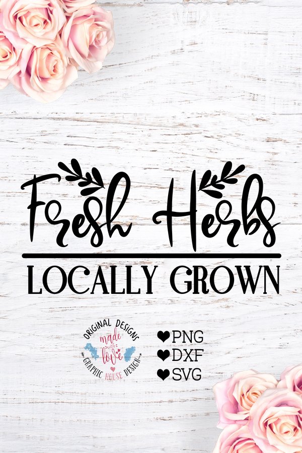 Fresh Herbs - Farmers Market Cut File and Sublimation File