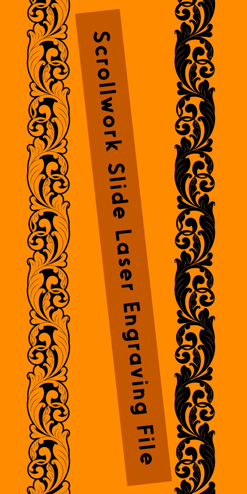 Custom Single Scrollwork Slide Vector Laser (4873081)