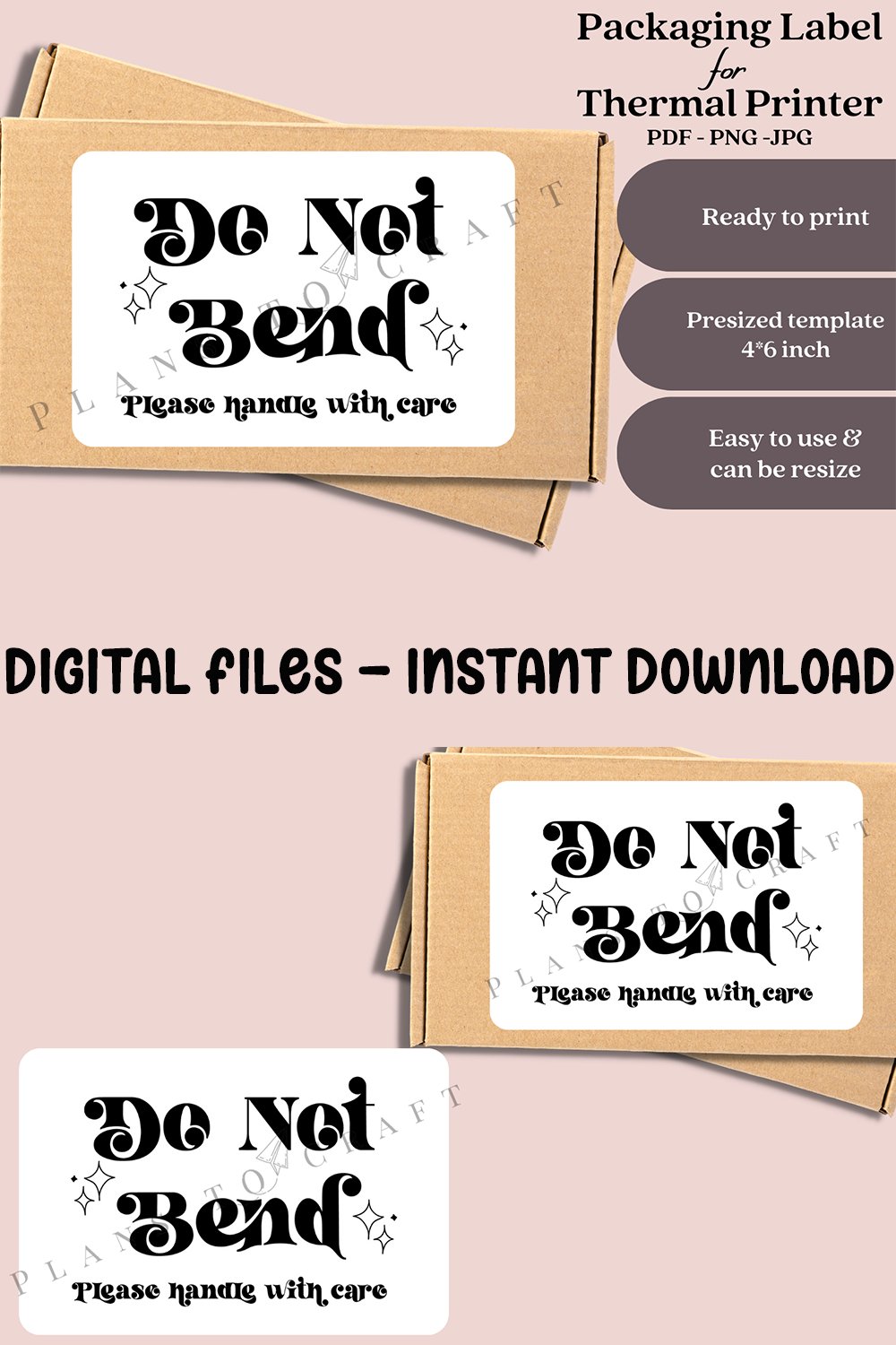 Do Not Bend Small Business Label Thermal Printer