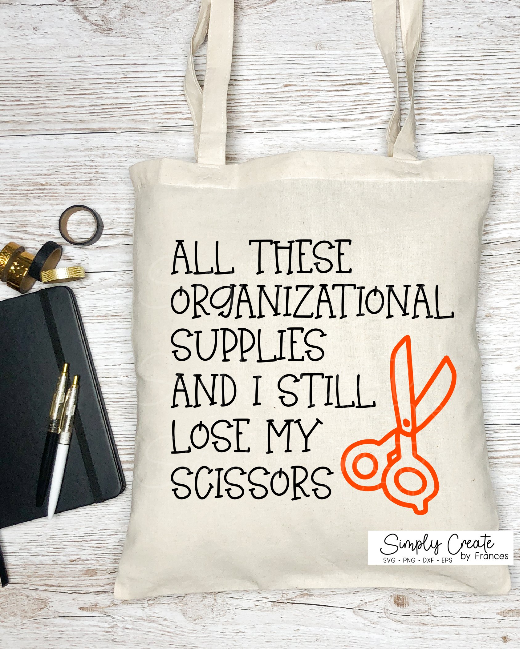 Craft Scissors SVG, Funny Organization SVG, Lost Scissors