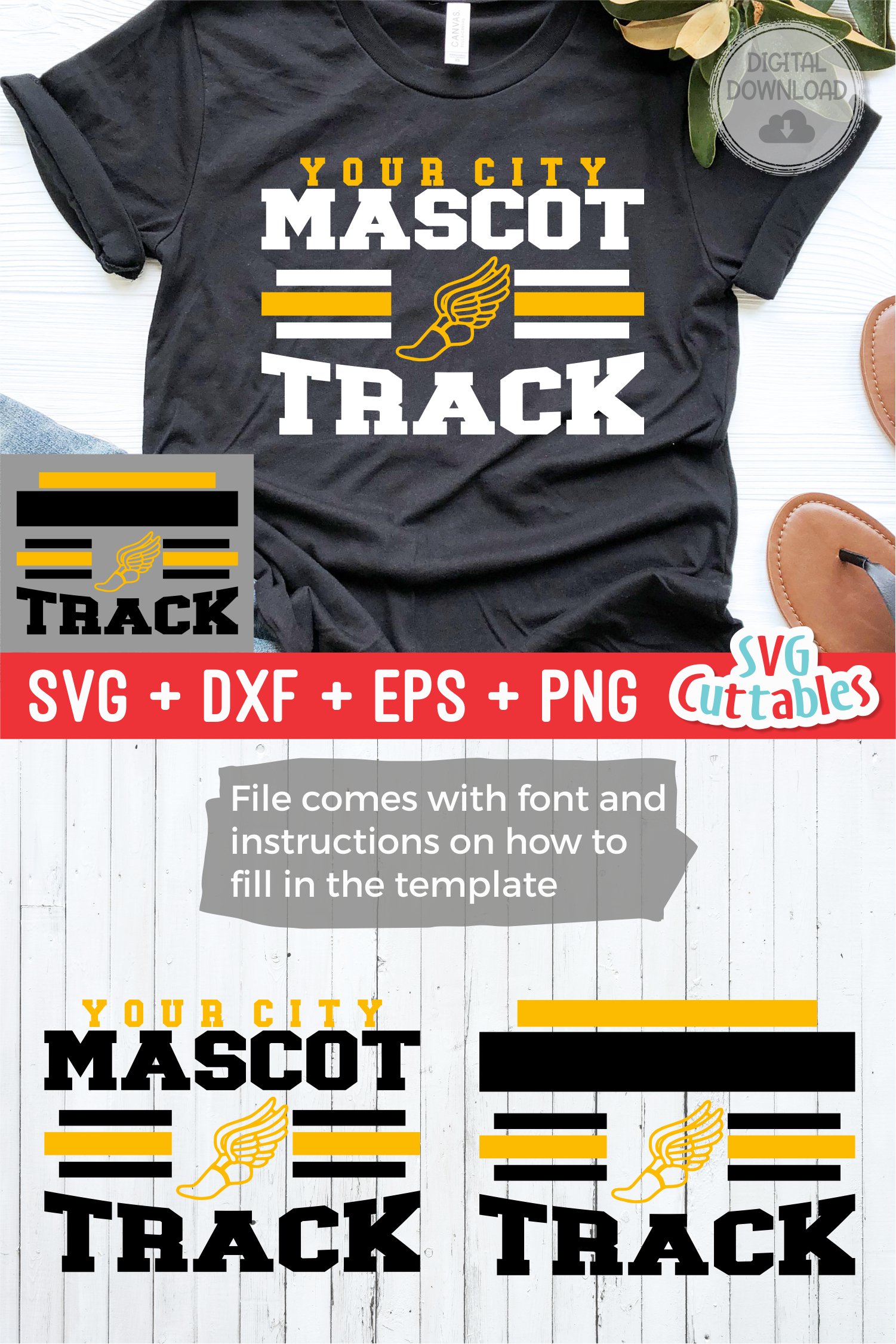 Track SVG | Track and Field Template 0011 | Track Grandma