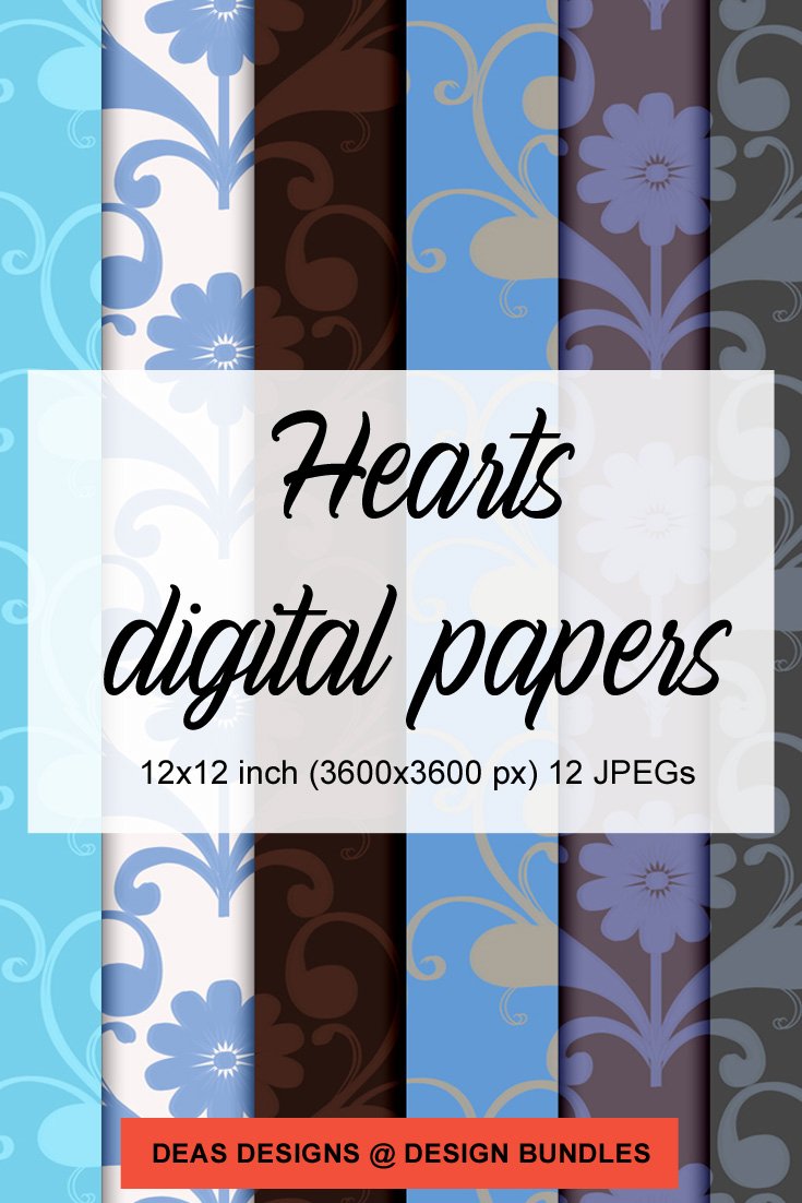 Hearts digital papers