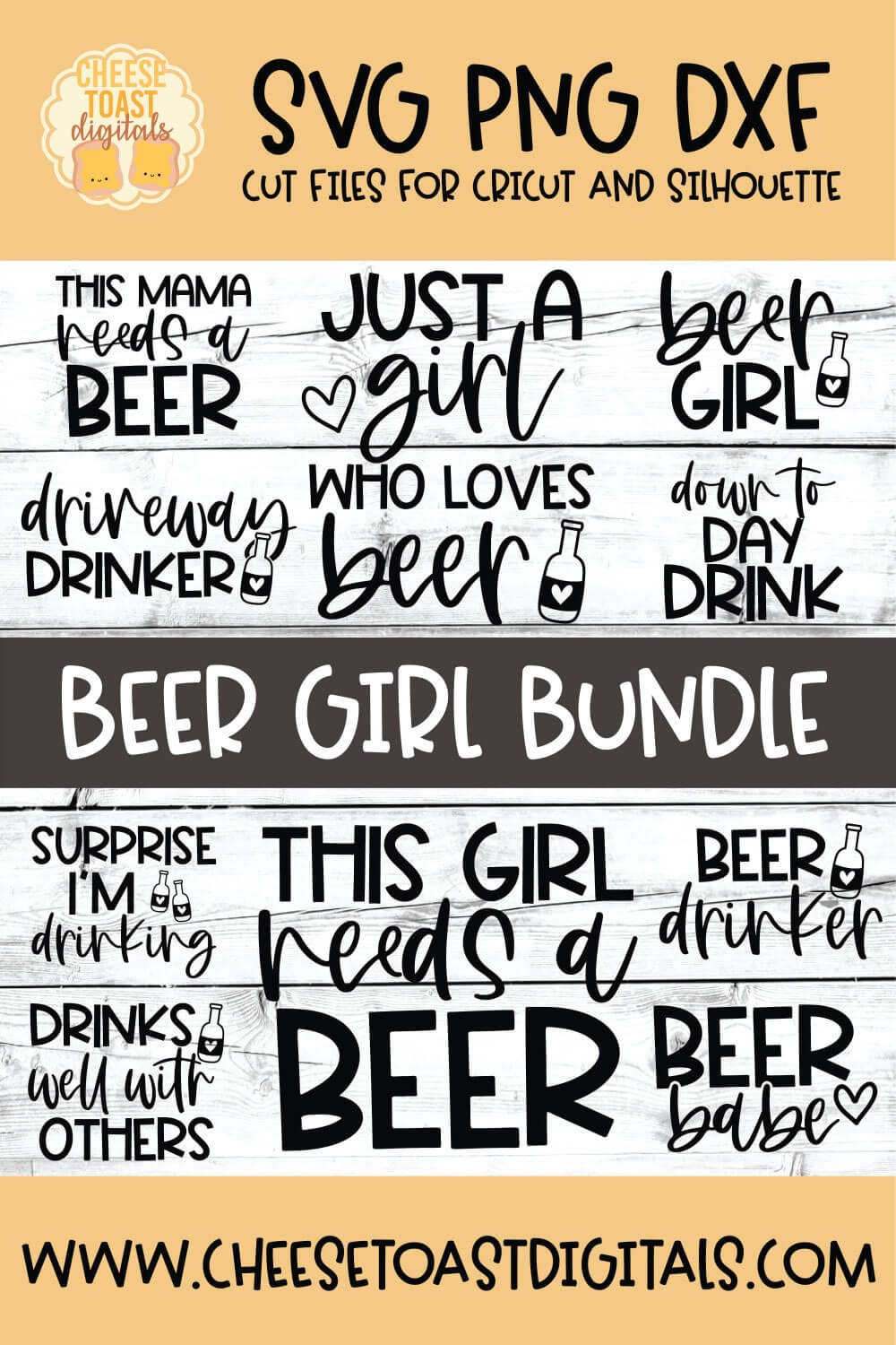 Beer Girl Bundle - Funny Drinking SVG Files