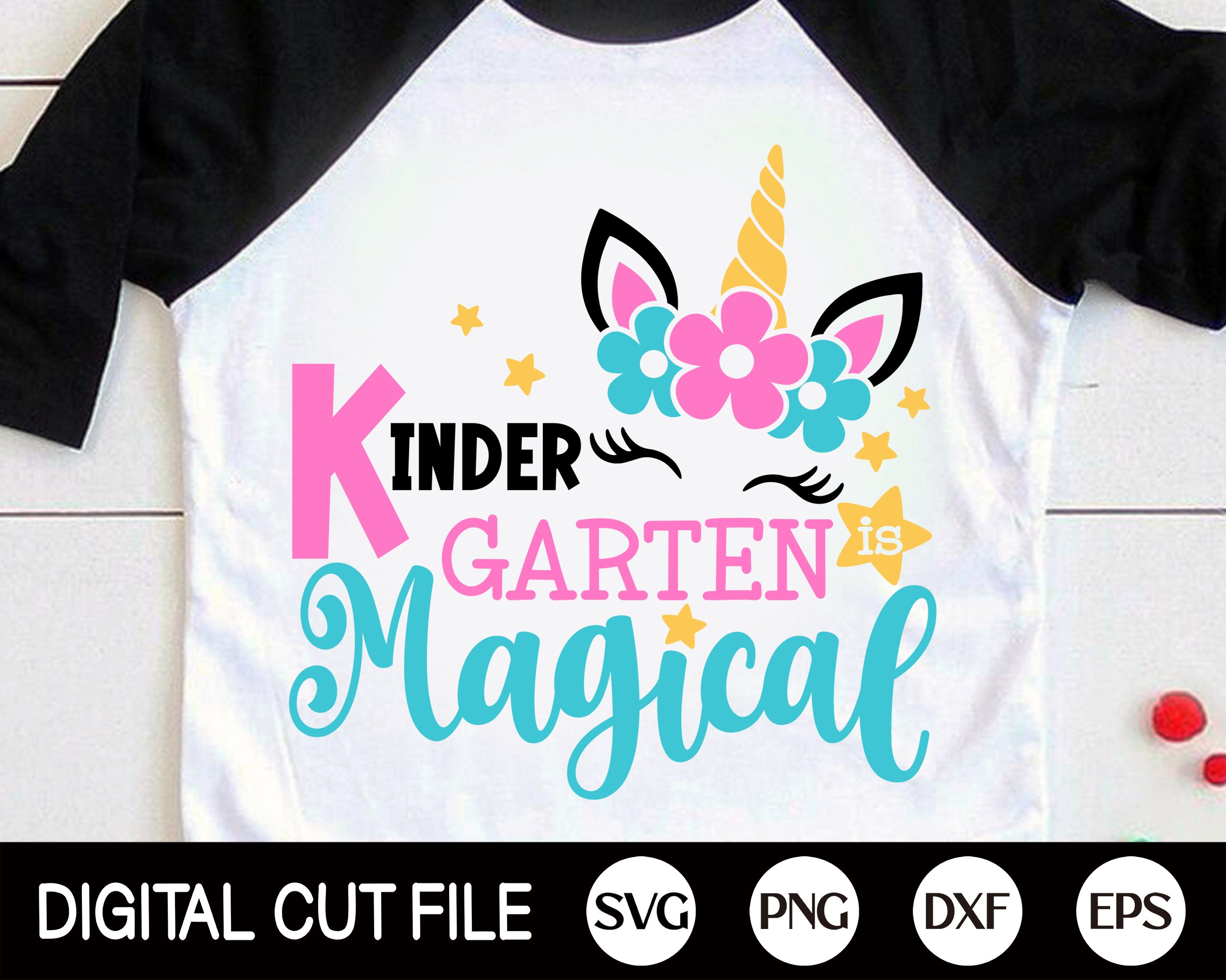 Back to School SVG, Kindergarten is Magical, Unicorn SVG