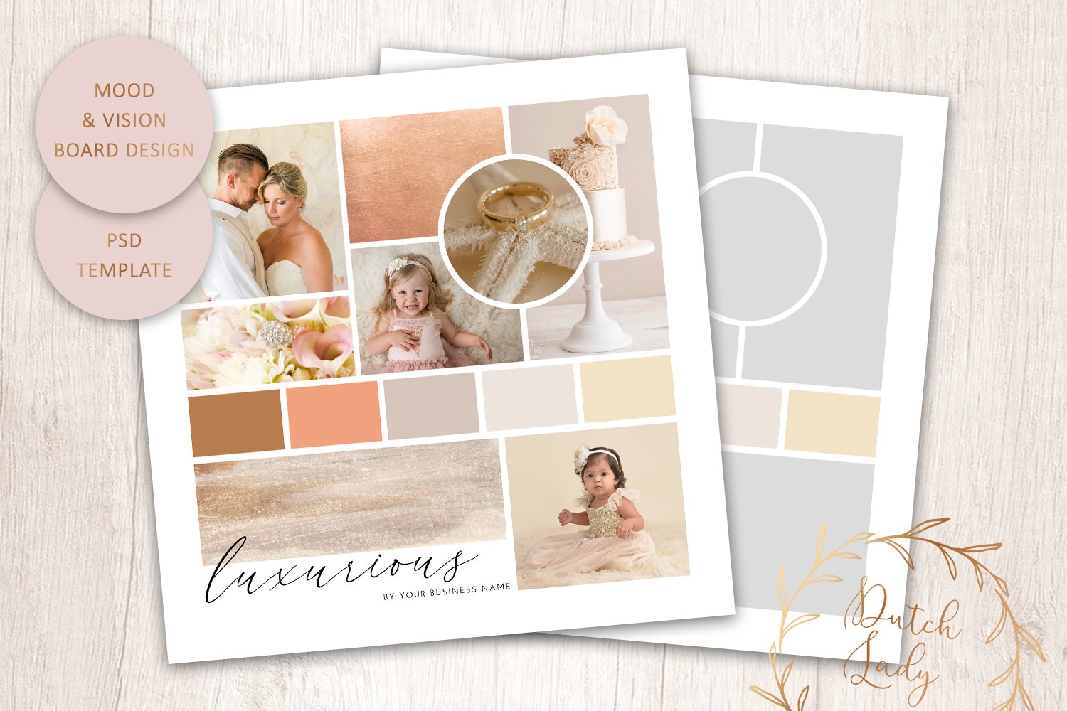 PSD Mood & Vision Board - Adobe Photoshop Template (412132)