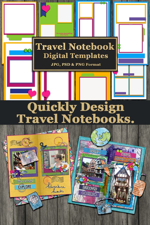 Travel Notebook Templates Bundle