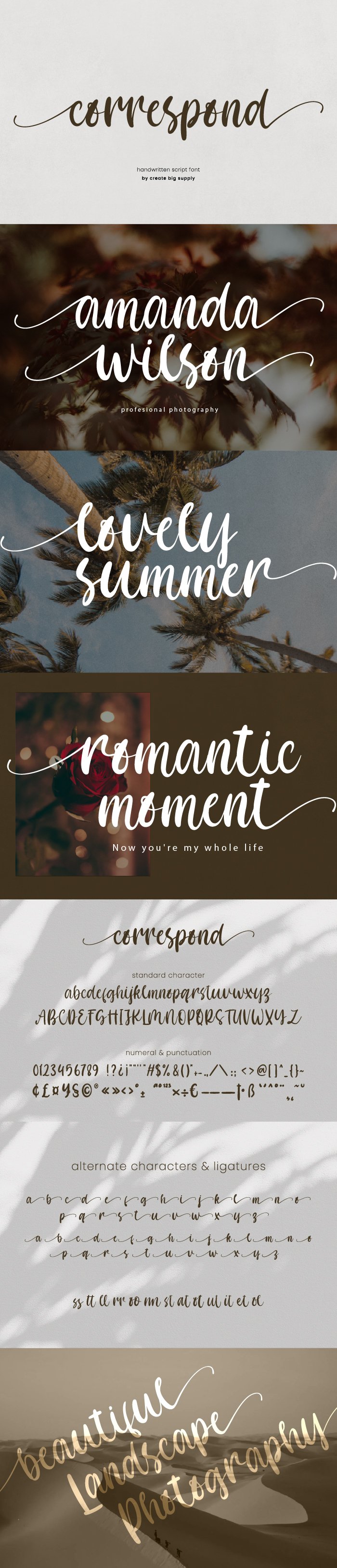 Correspond Script Font