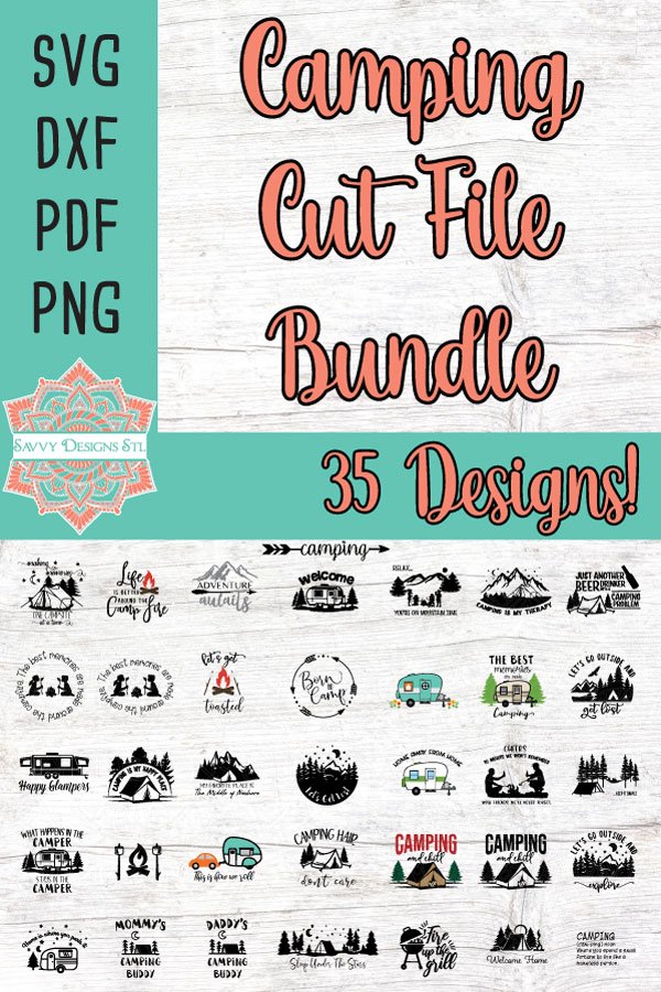 Camping Cut File Bundle