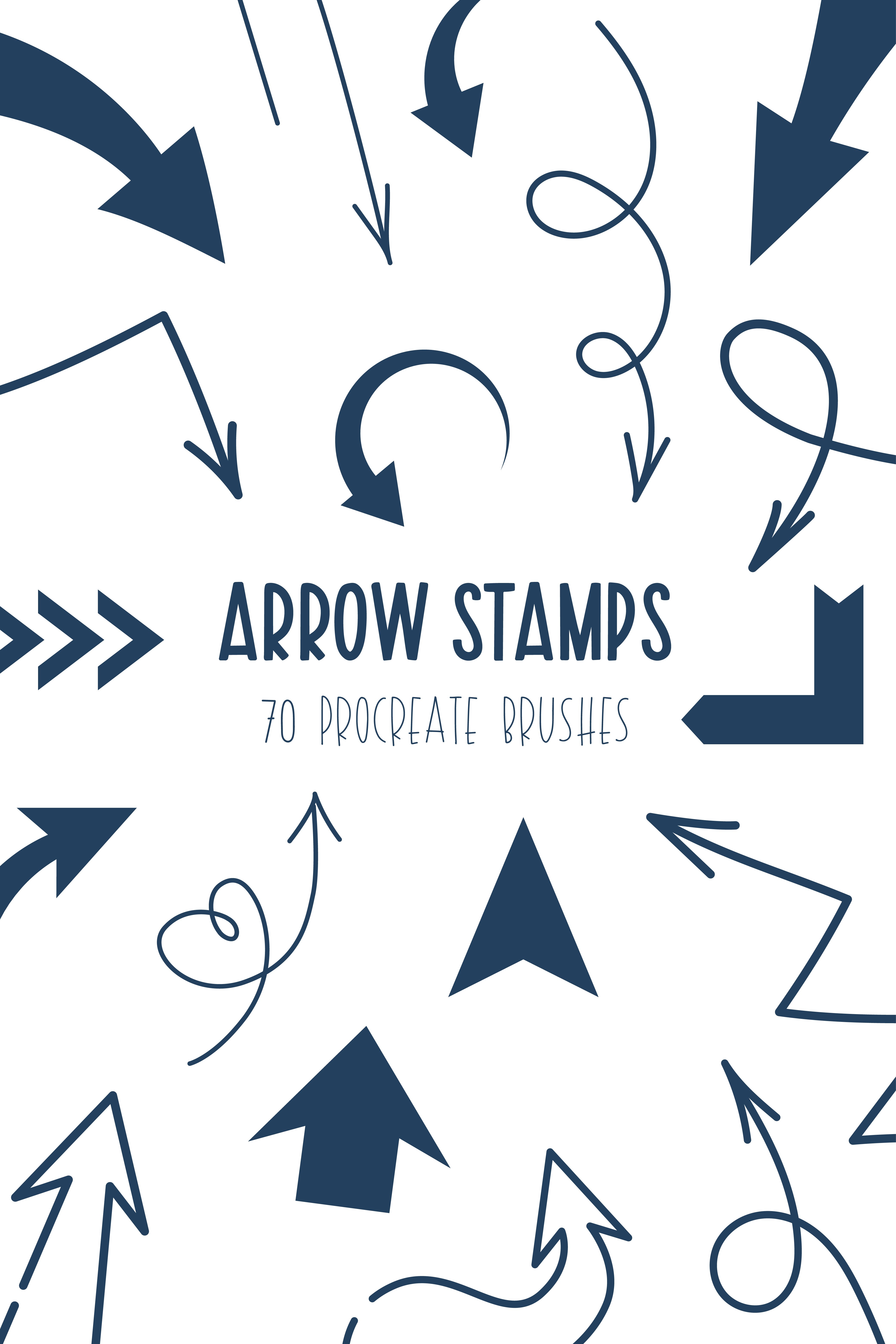Arrow Procreate Stamp - 70 Procreate Doodle Brushes