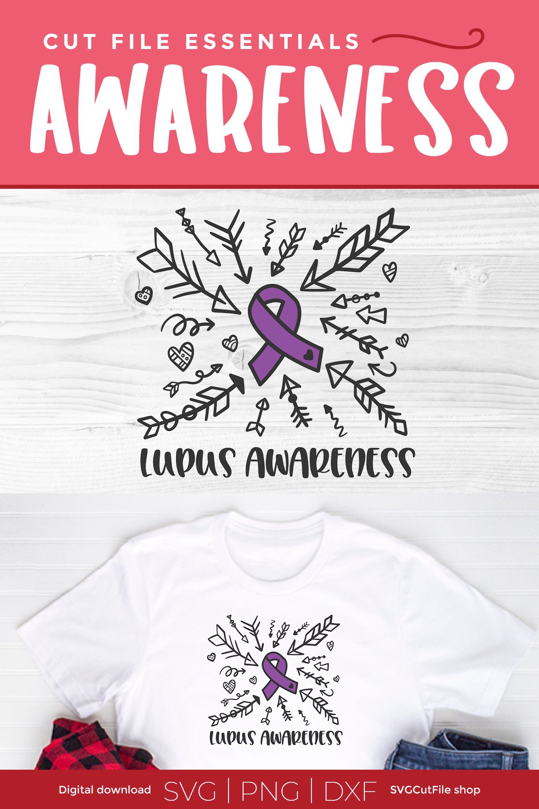 Lupus svg - a lupus awareness svg with heart for (1377319)