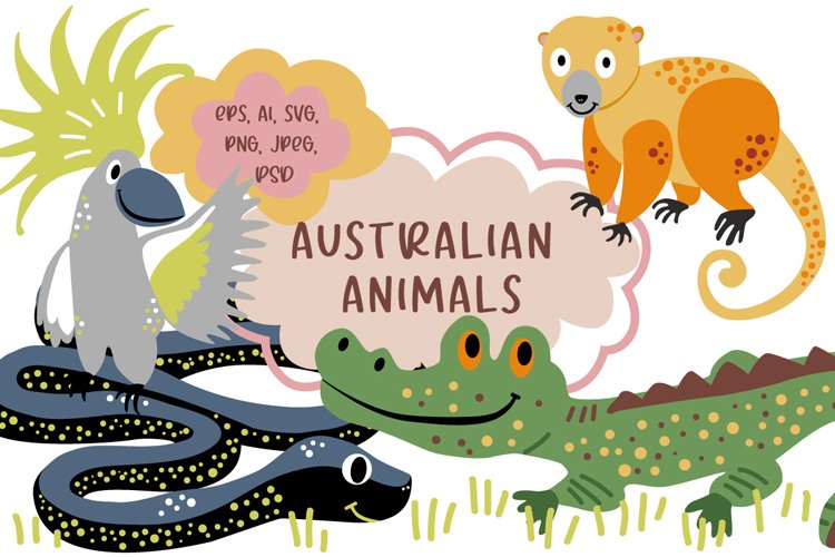 Australian animals clip art (788931)