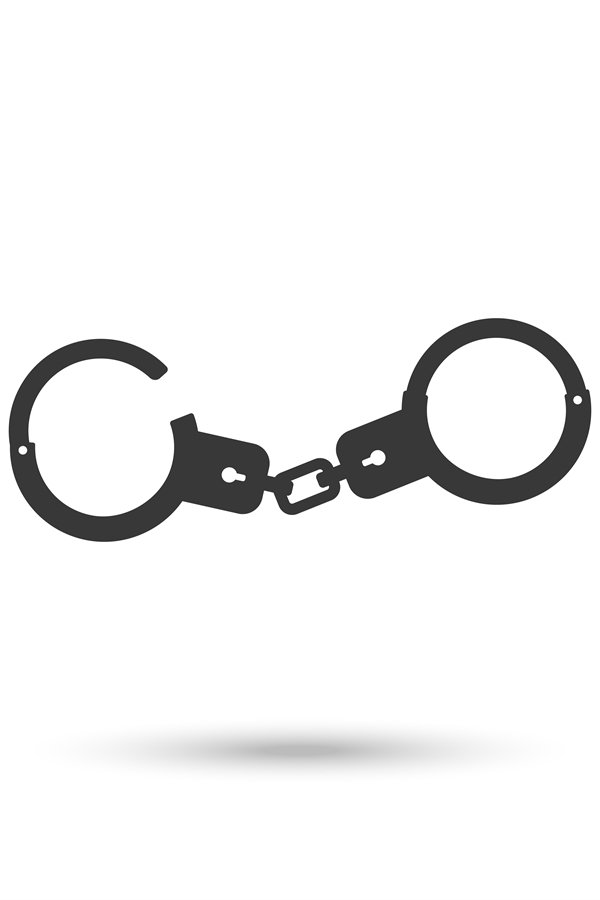 Handcuffs icon vector