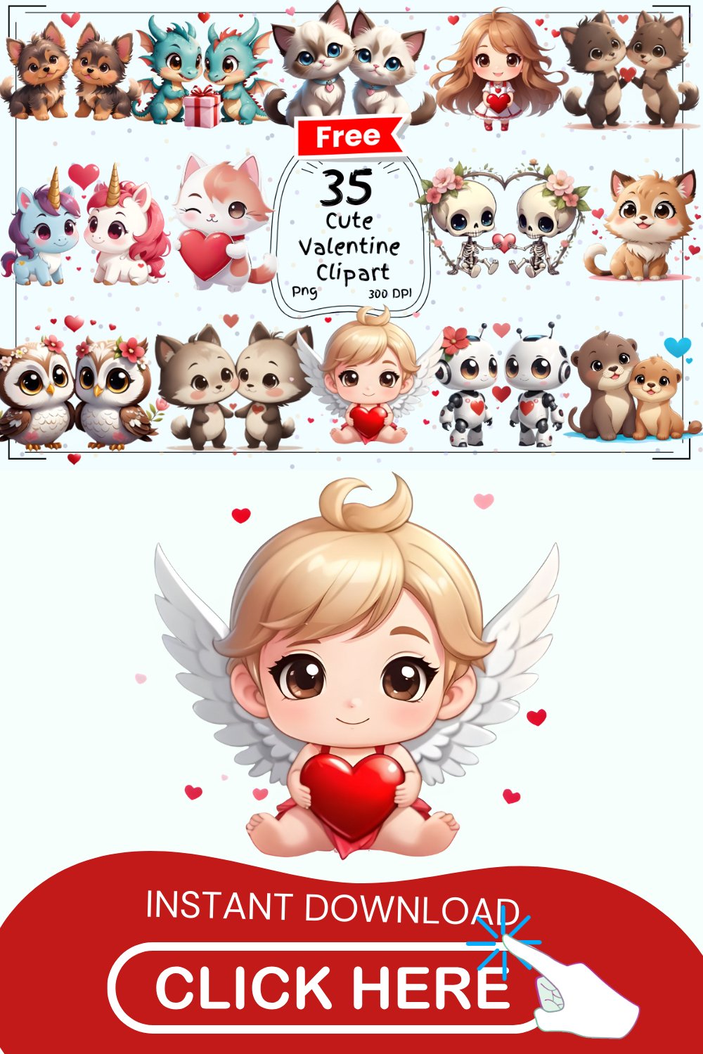35 Cute Love-Themed Clipart - Romantic Graphics