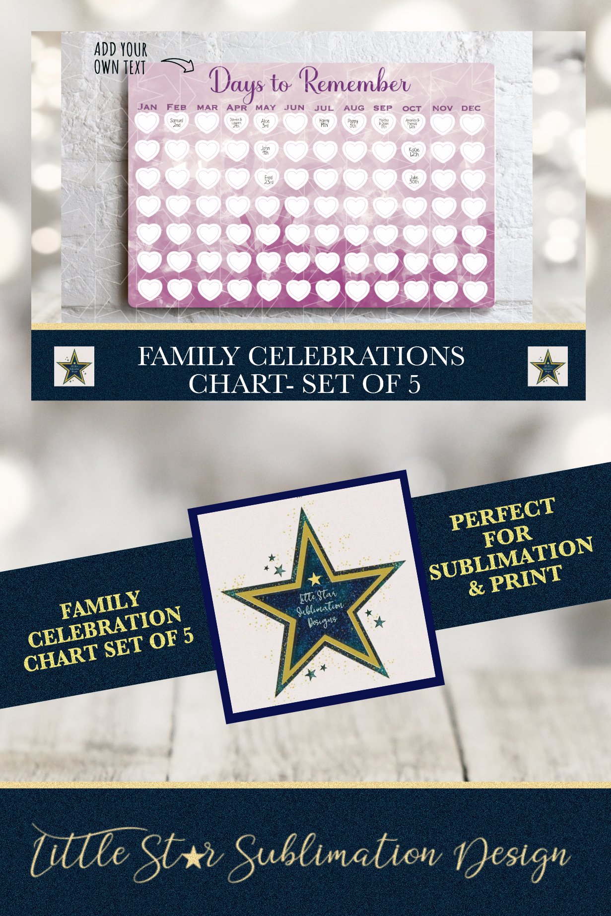 Family Celebration Chart