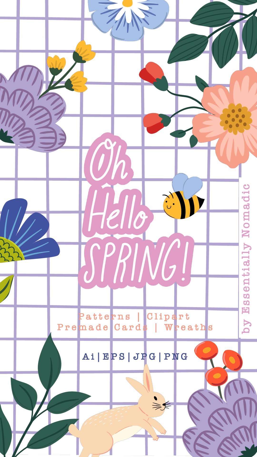 Spring illustrations cottagecore theme for Commercial Use