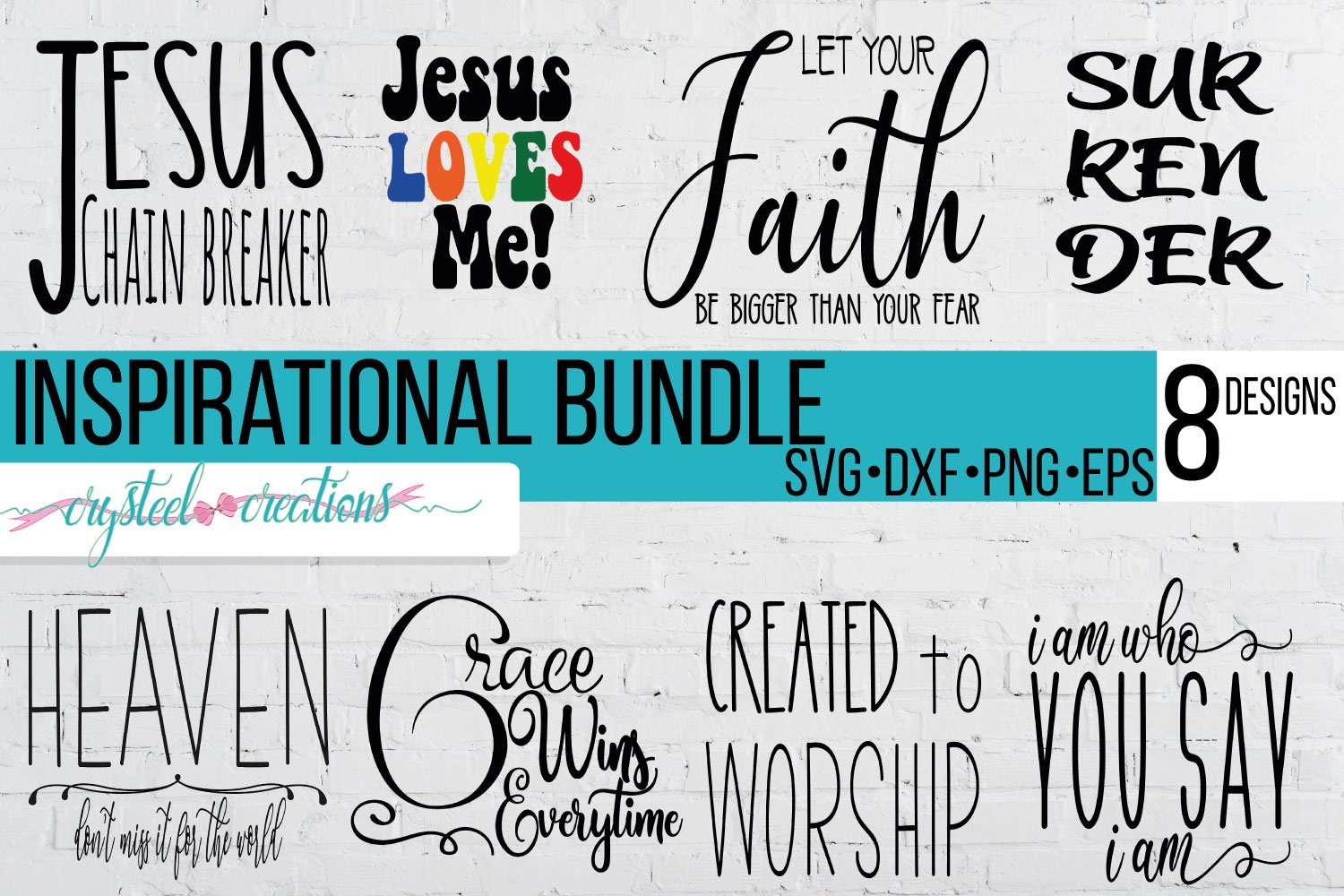 Inspirational Bundle SVG, PNG, DXF, EPS