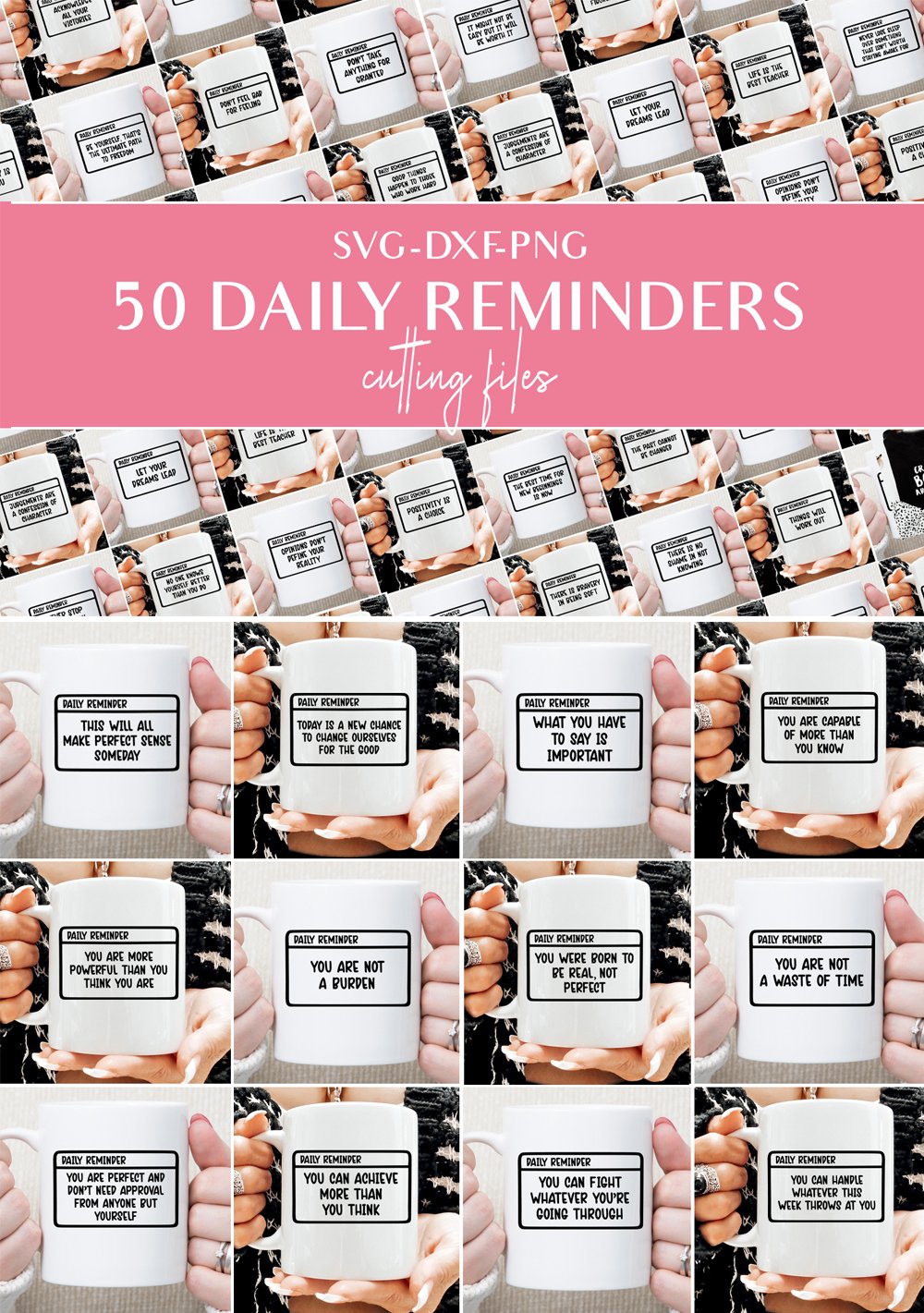 Daily reminder svg bundle