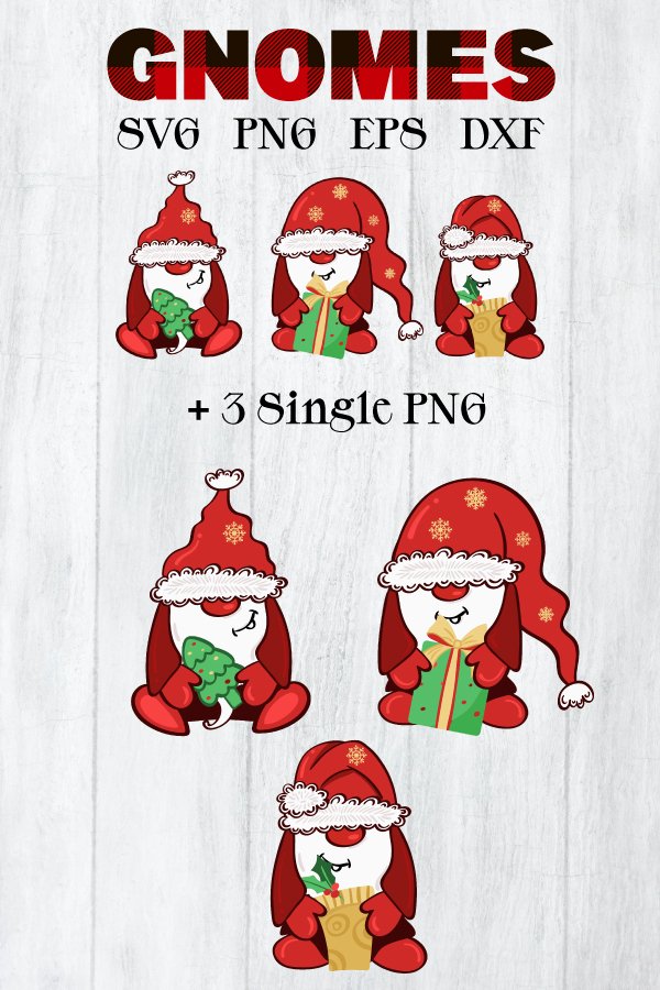 Christmas gnomes SVG, Gnome clipart SVG, Gnome SVG cut file