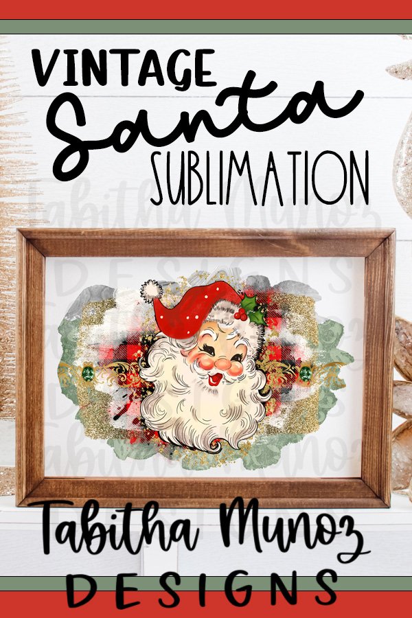 Vintage Santa Sublimation / Printable