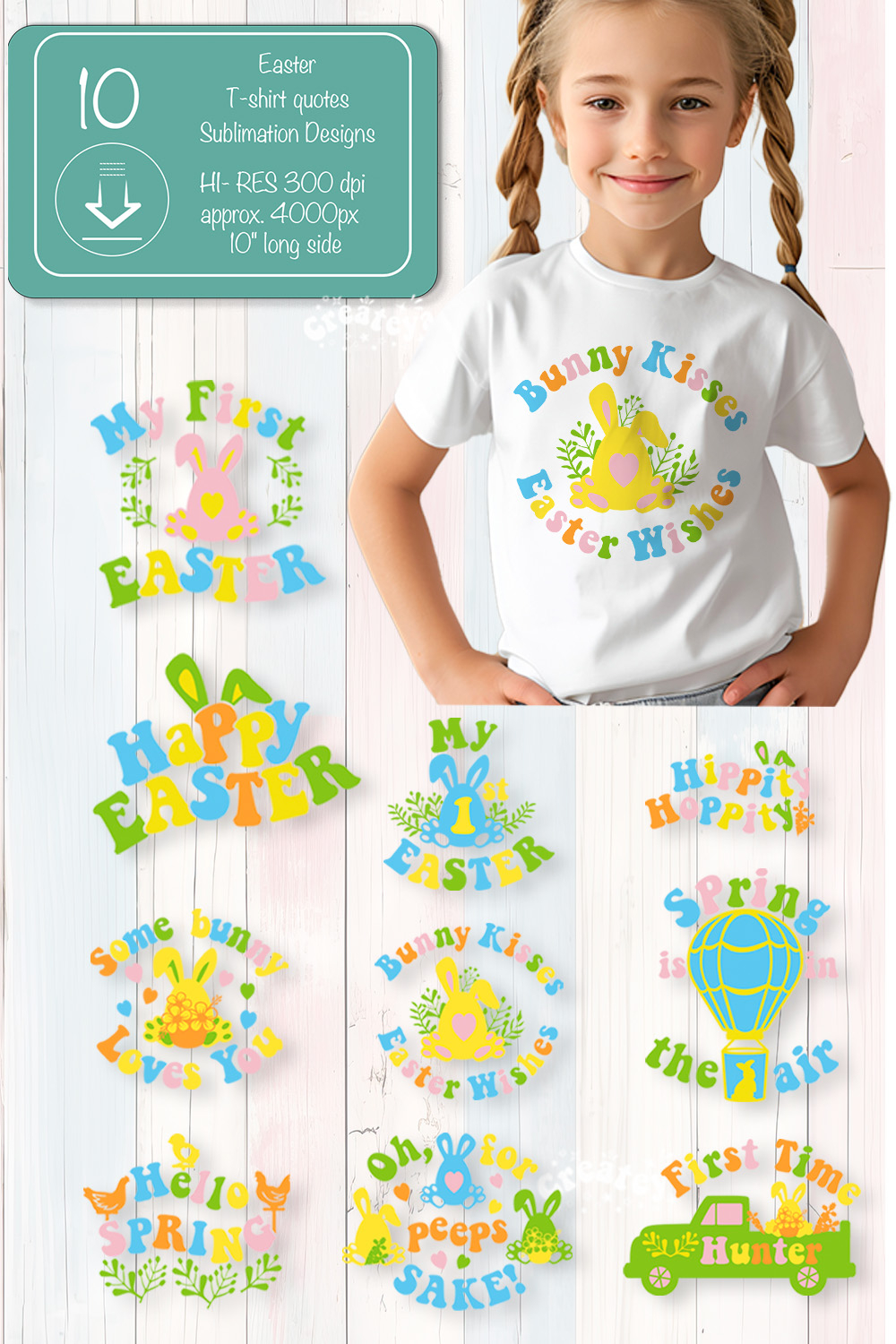 Easter Sublimation Quote Bundle My First Easter PNG Groovy