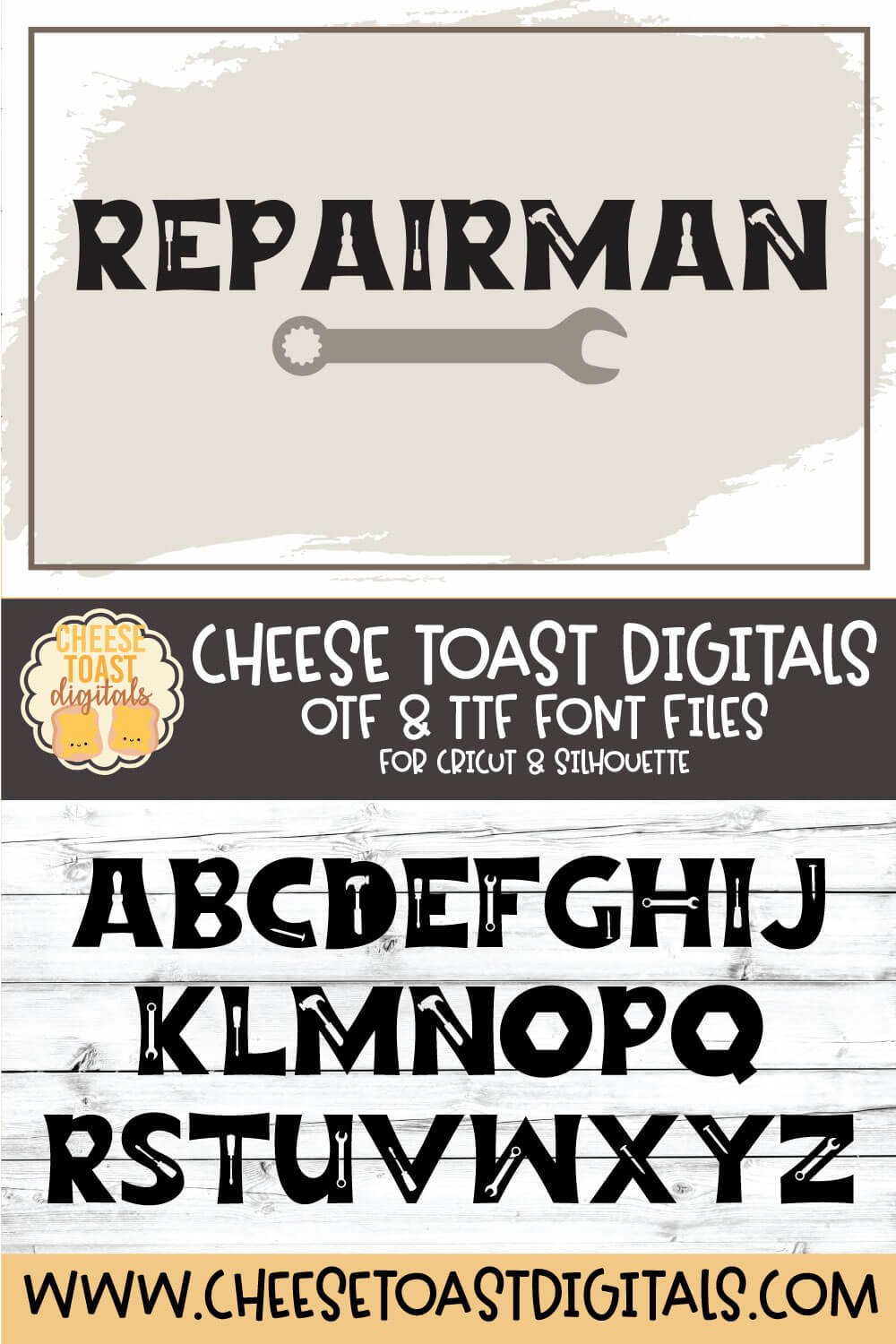 Repairman - a Fun Tool Font