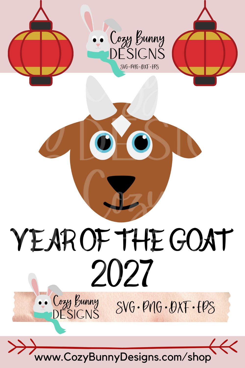 Year of the Goat 2027 | Chinese New Year SVG