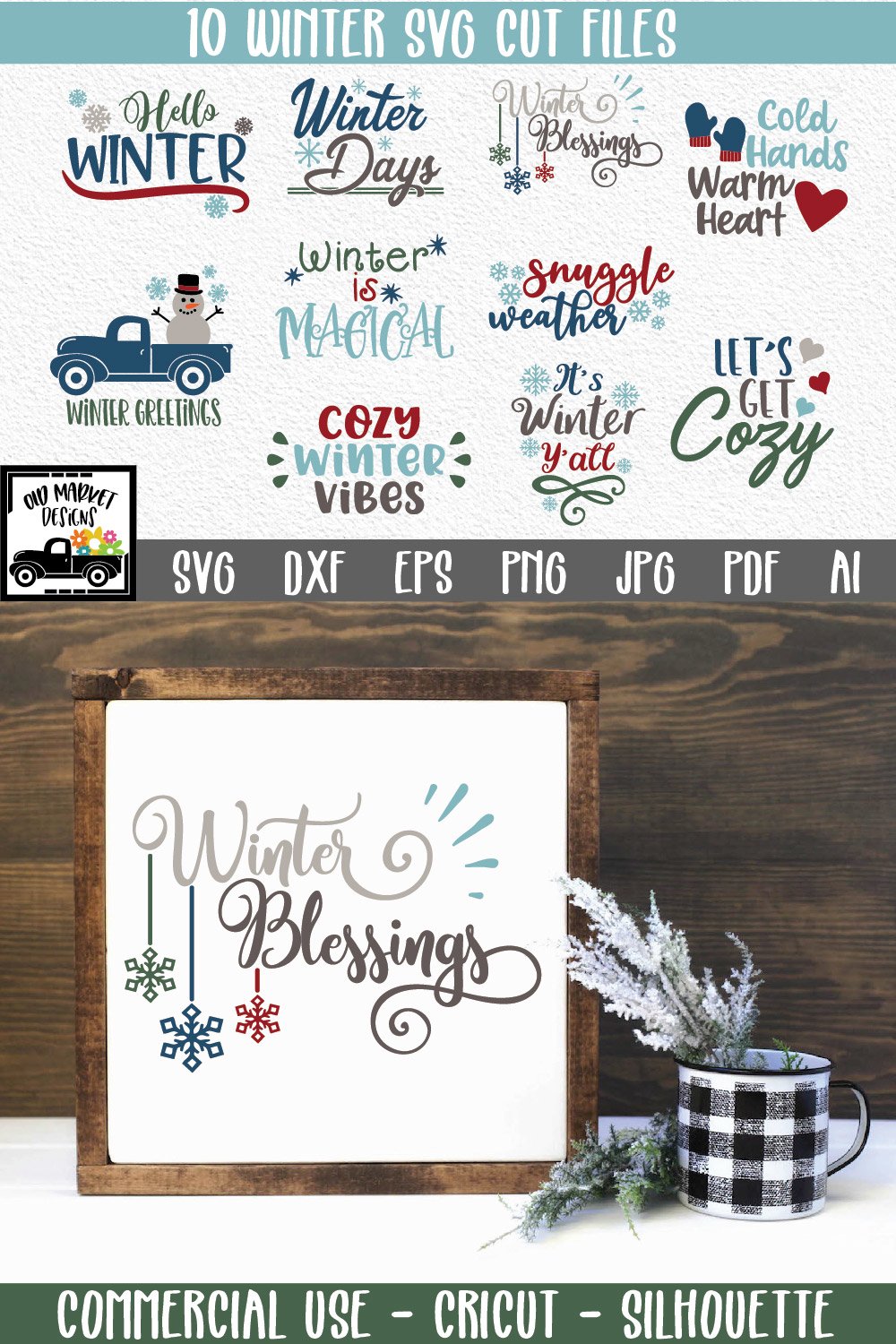 Winter SVG Cut File Bundle (385526)