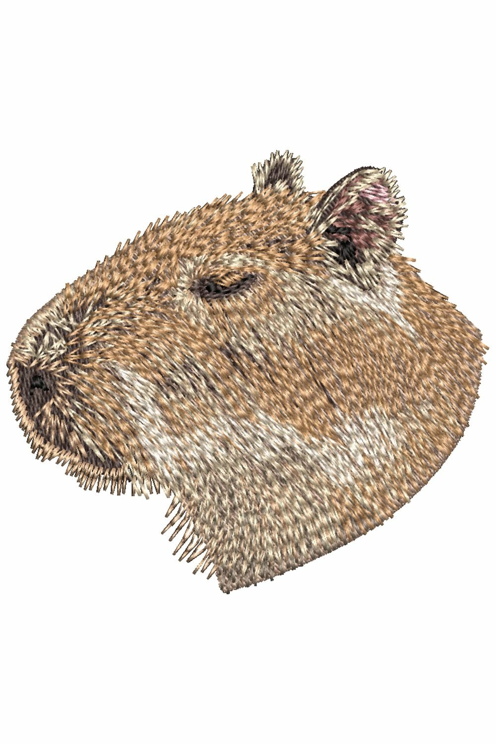Capybara machine embroidery file