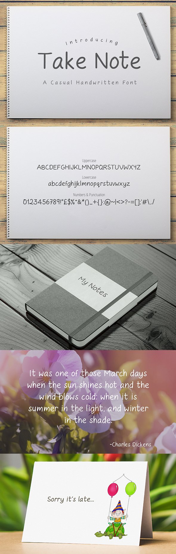 Take Note - A Casual Handwritten Font