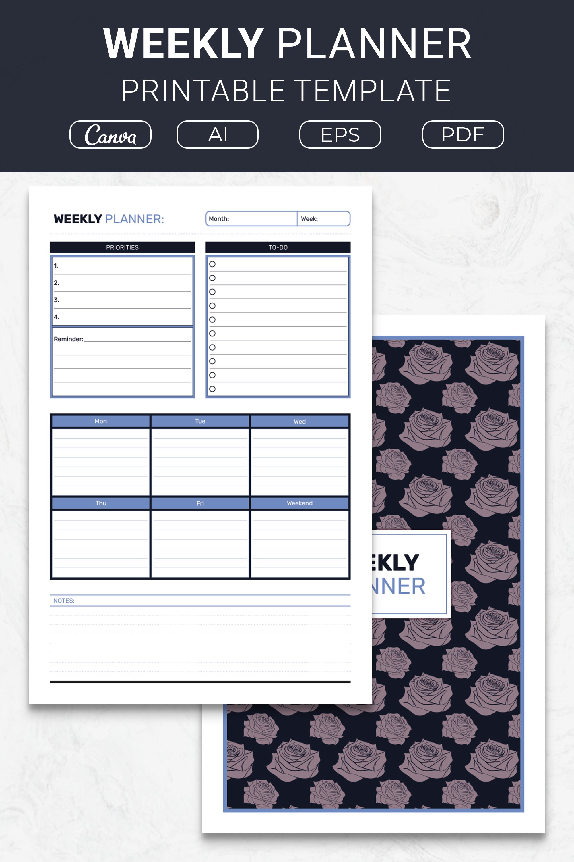 Weekly Planner Printable Template (2630593)