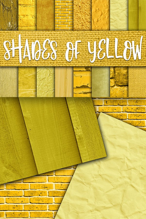 Shades of Yellow Digital Paper Textures