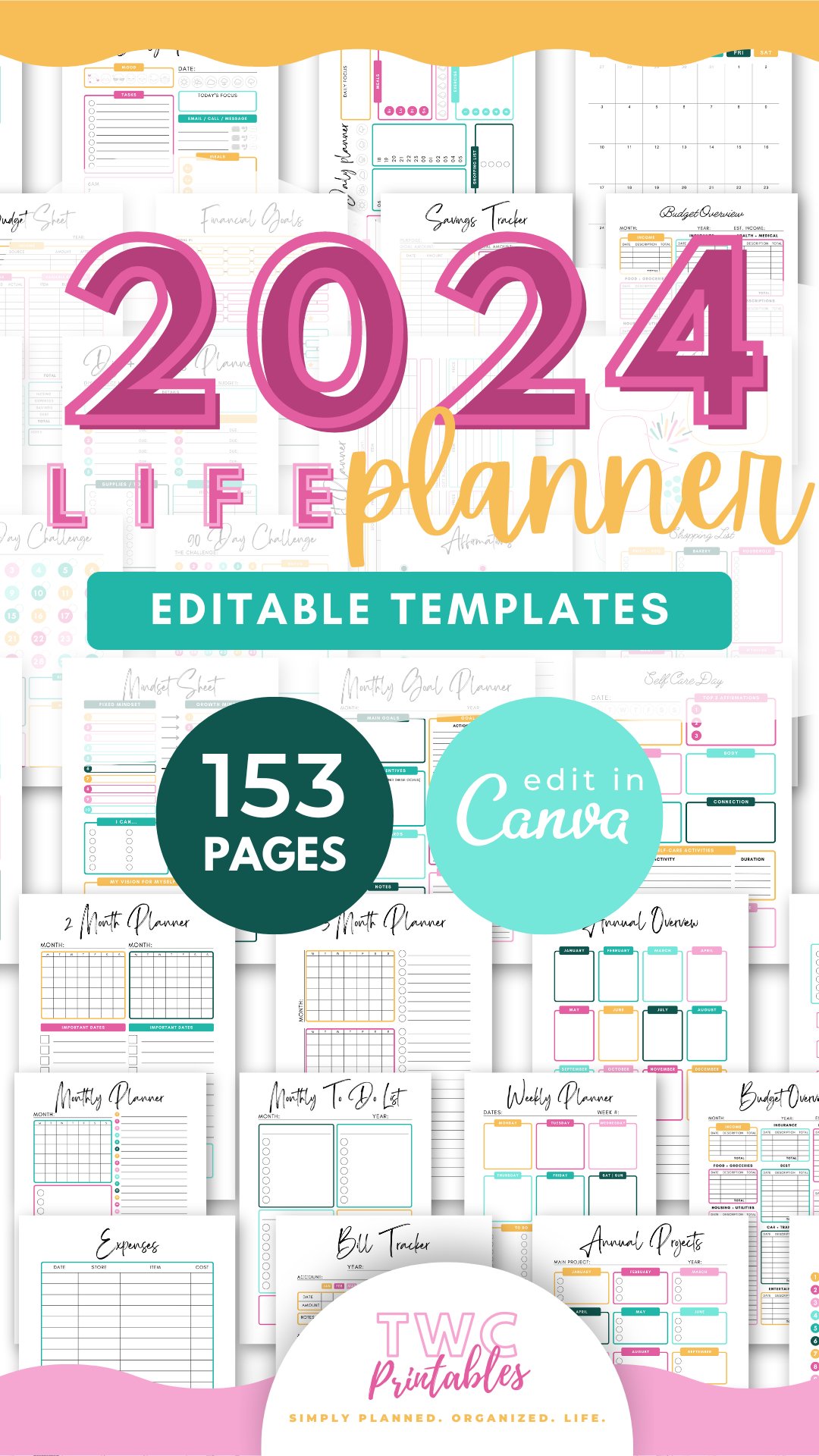 2023 Life Planner Canva Templates