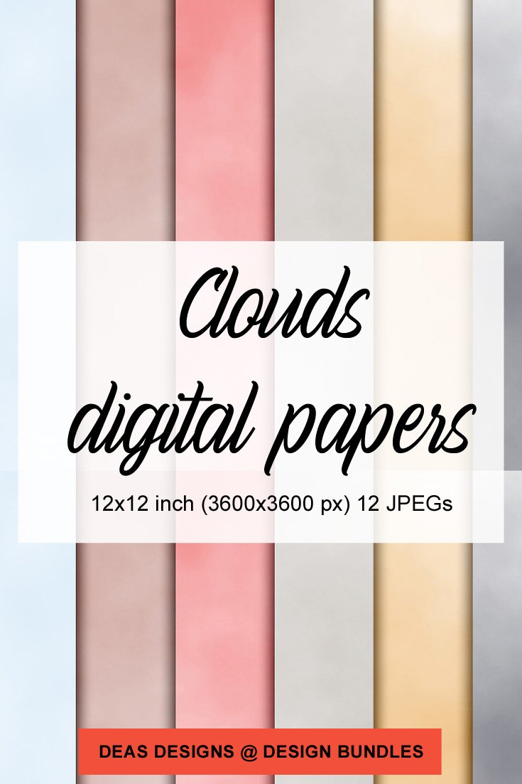 Clouds digital textures