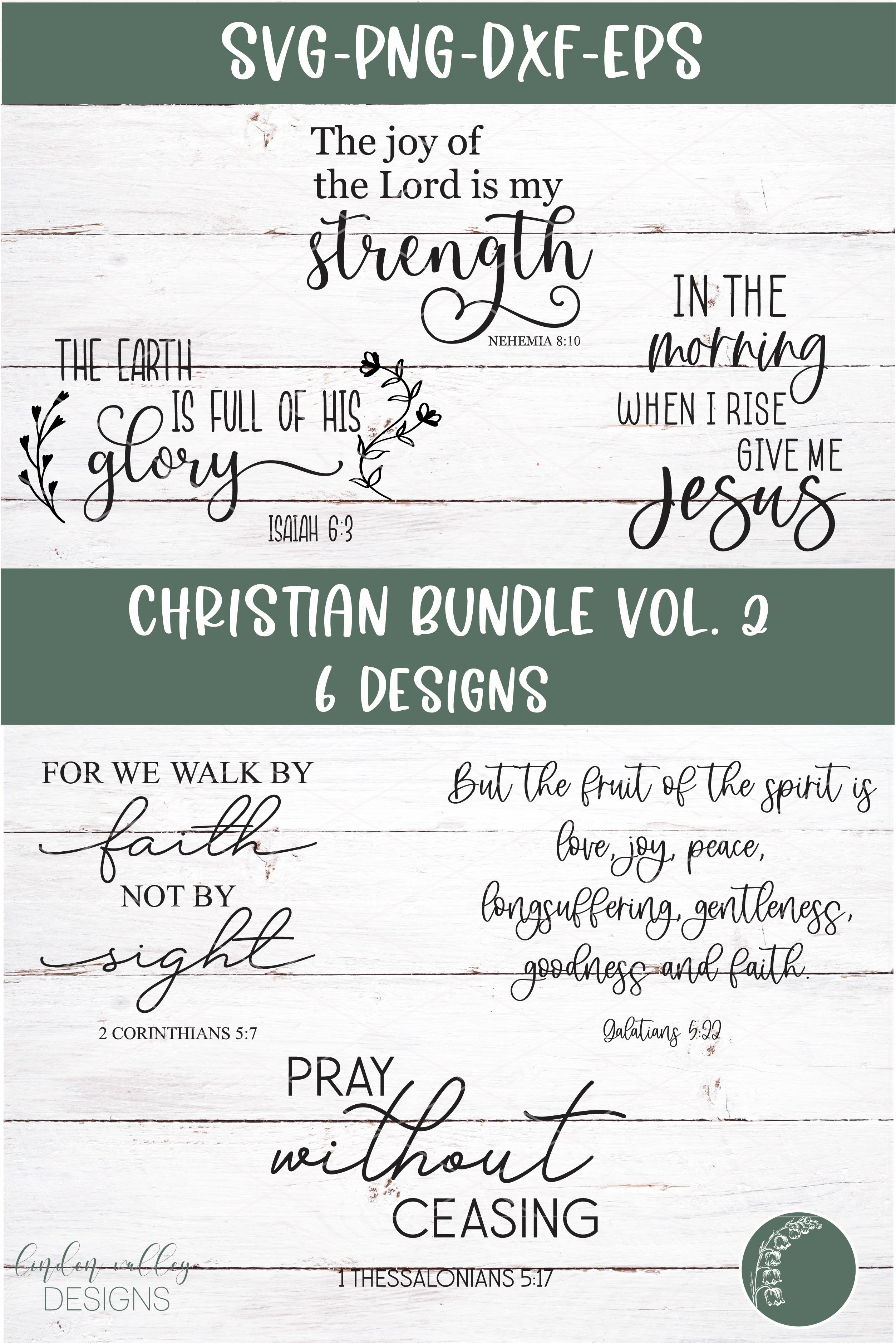 Christian Bundle Vol 2 -Bible Verse Svg-Scripture Svg