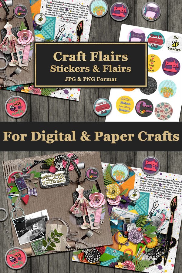Craft Fair Flairs and Stickers