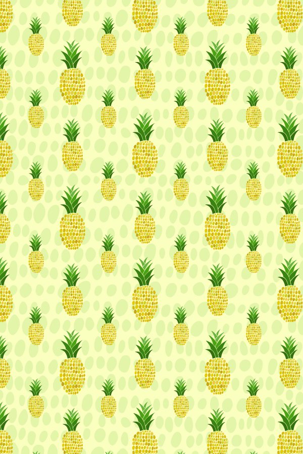 Pineapple Seamless Pattern, Pineapple Digital Paper
