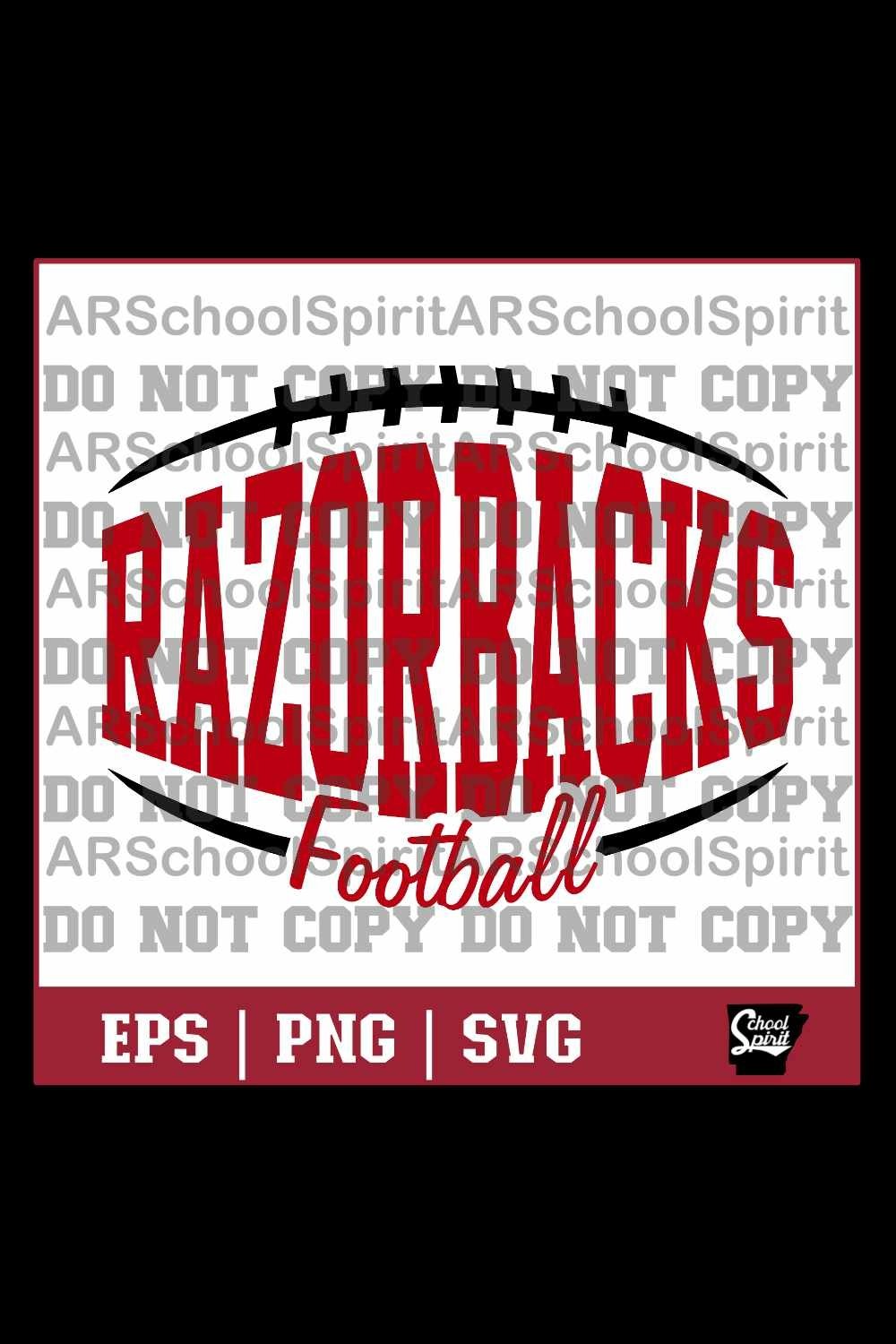 Razorbacks Football SVG Shirt Design