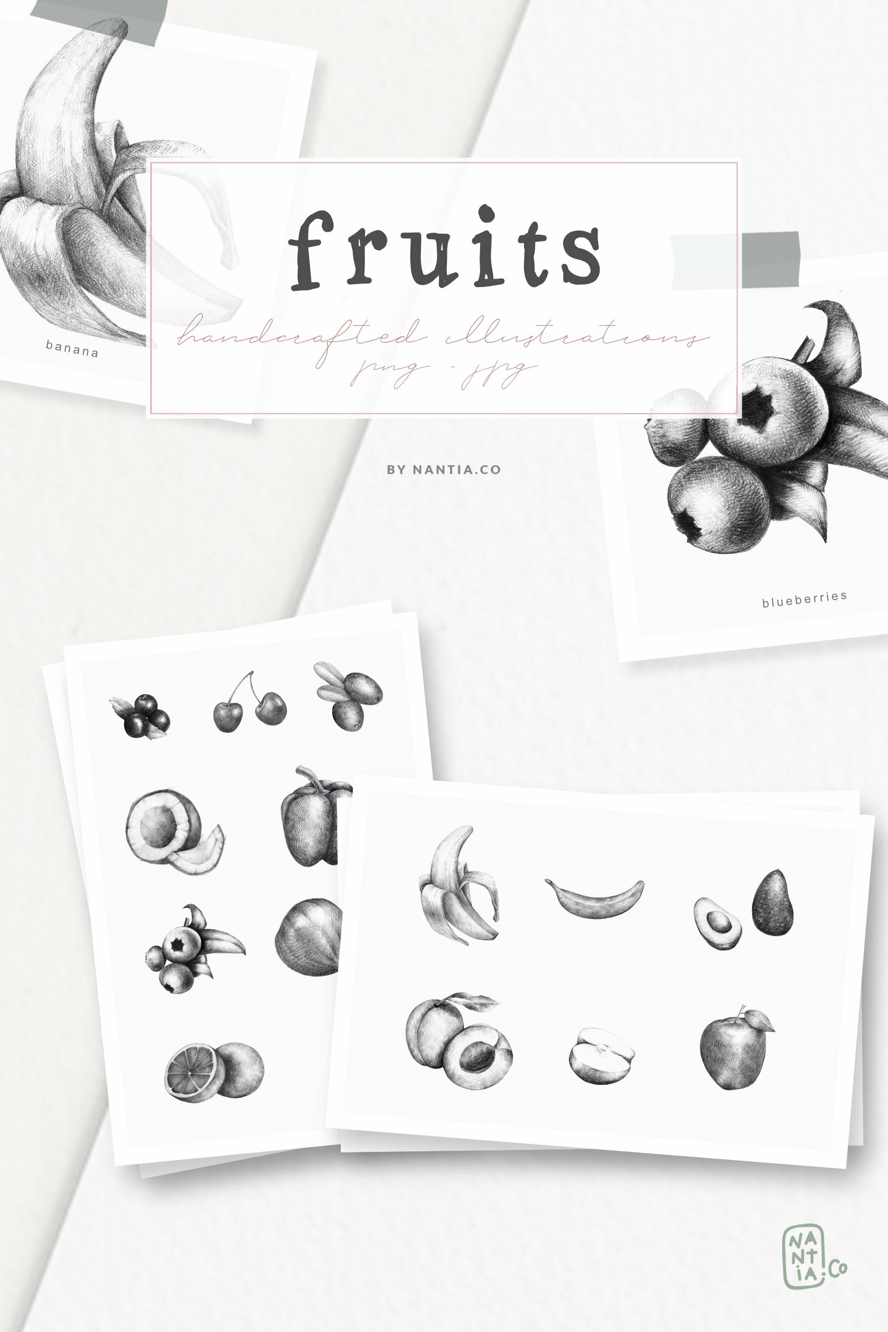 Hand drawn Fruit Collection