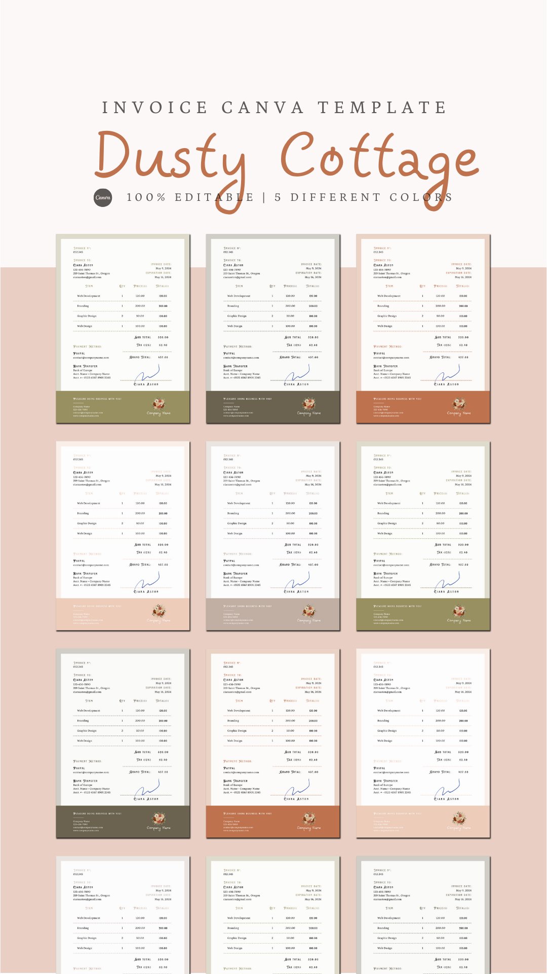 INVOICE CANVA TEMPLATE (3826338)