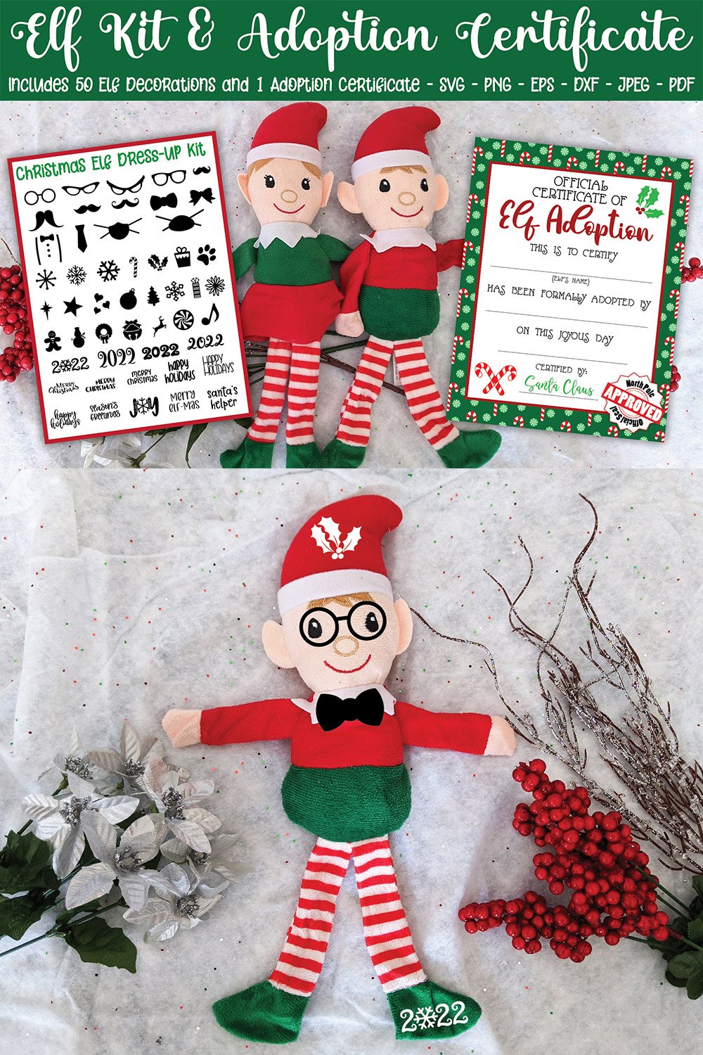 Christmas Elf Kit and Adoption Certificate