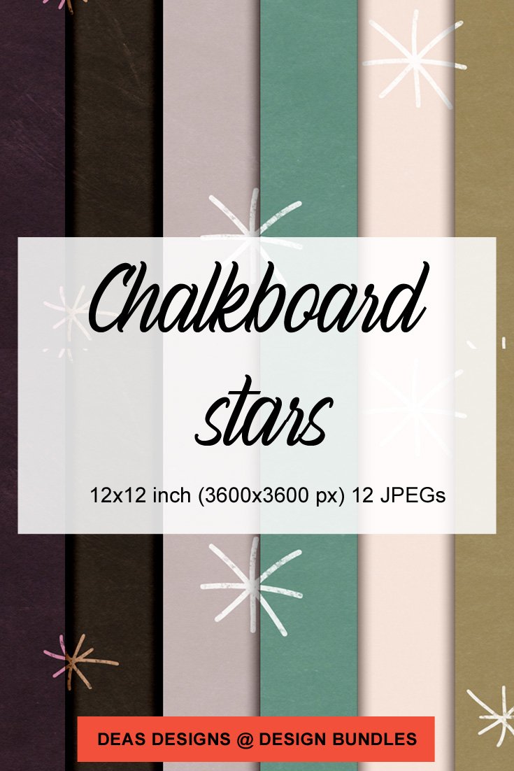 Chalkboard stars papers