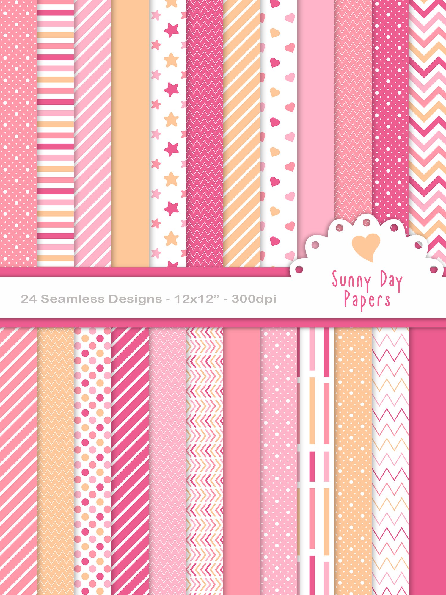 Mixed print sherbert tones background, seamless pattern
