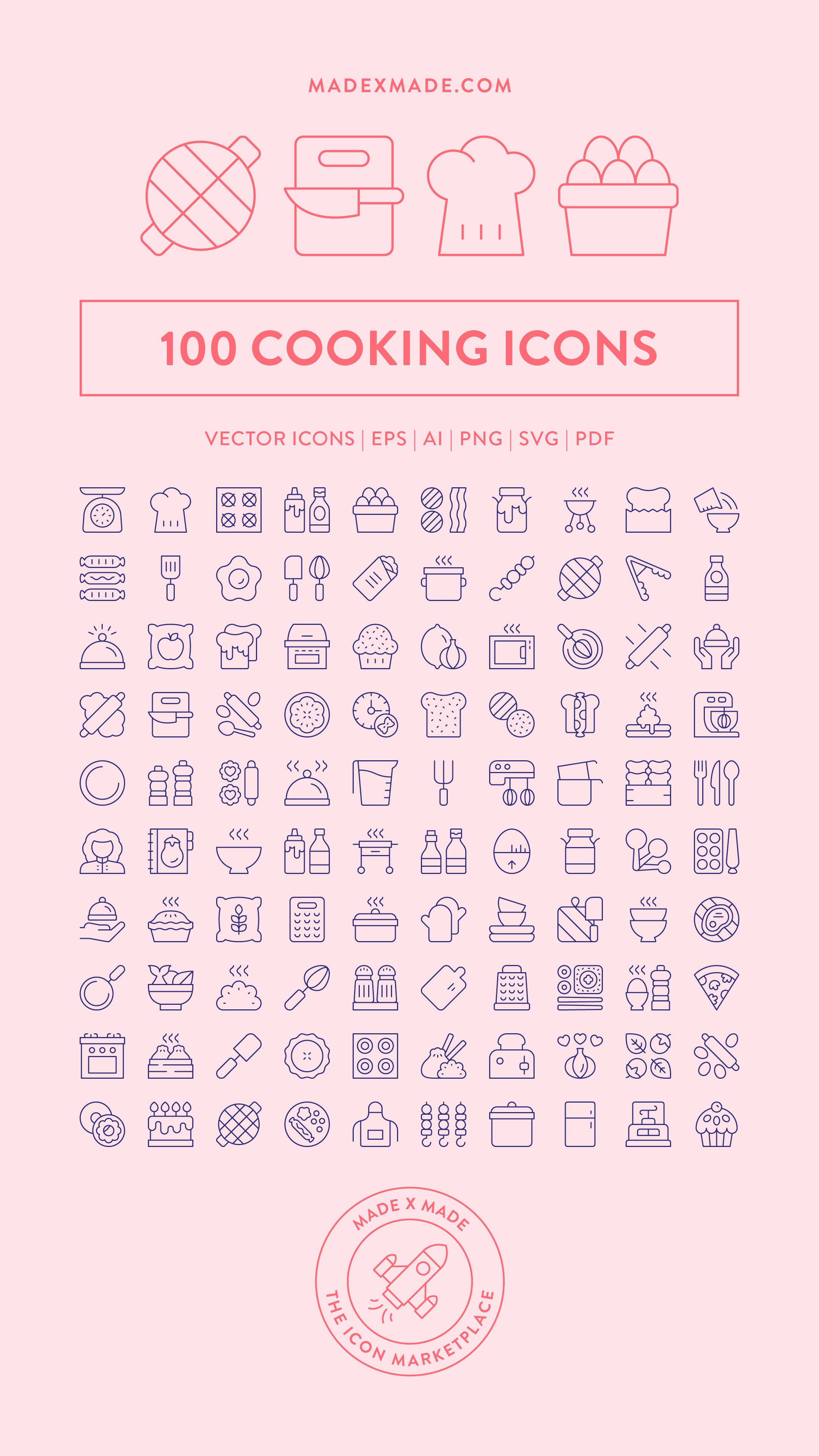 Cooking Line Icons (2038398)