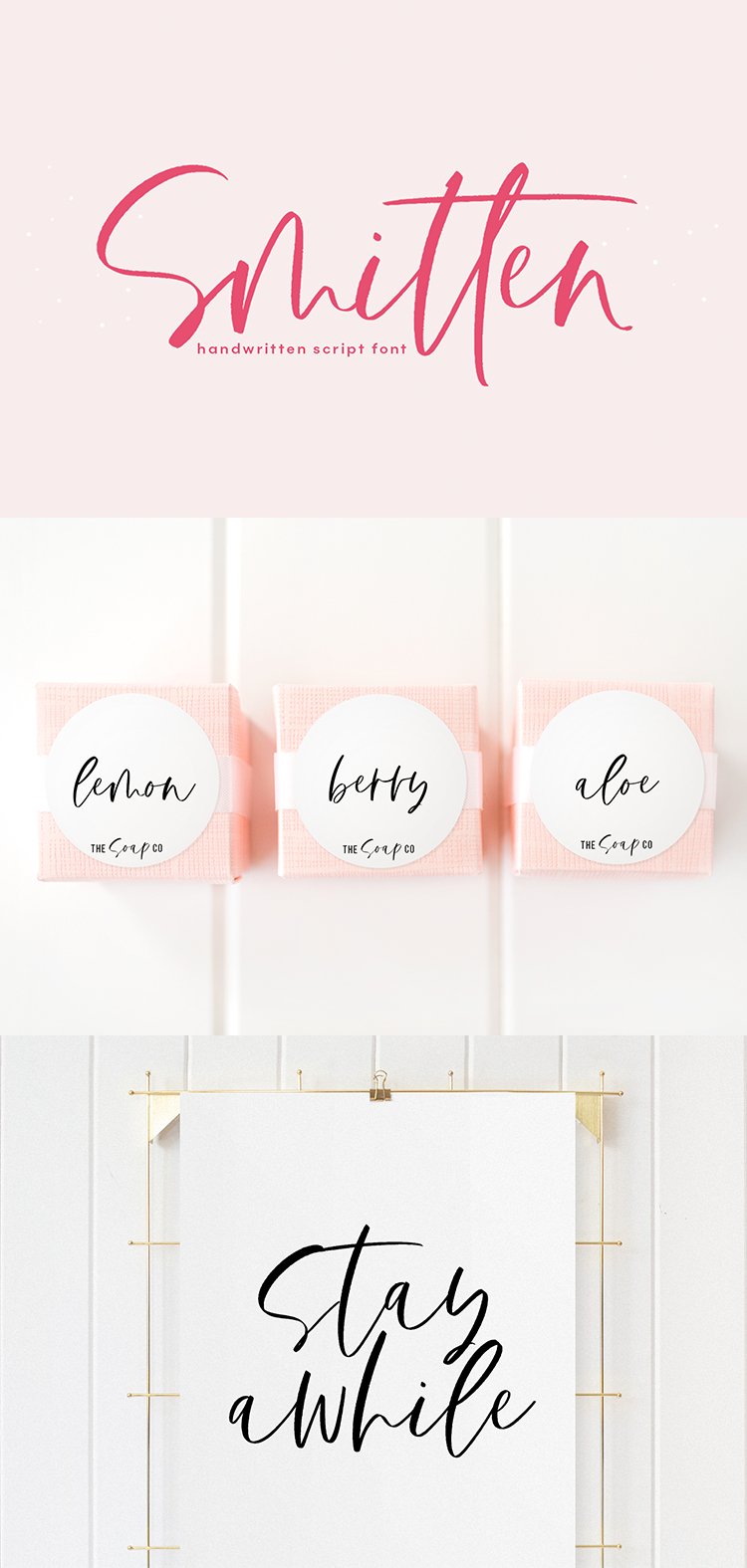 Smitten Font Photos