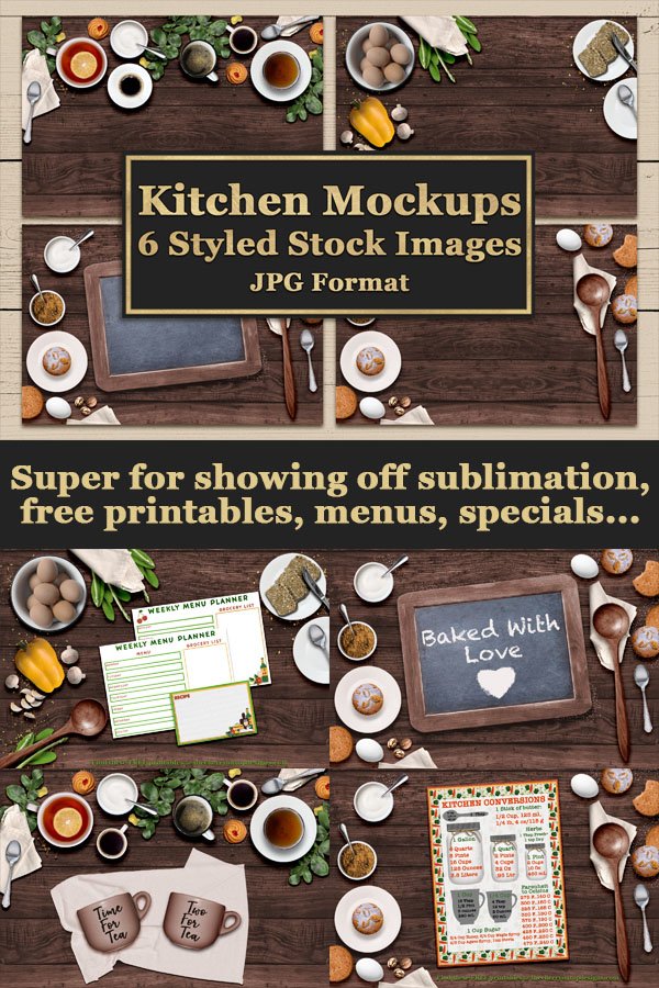Kitchen Mockups Bundle