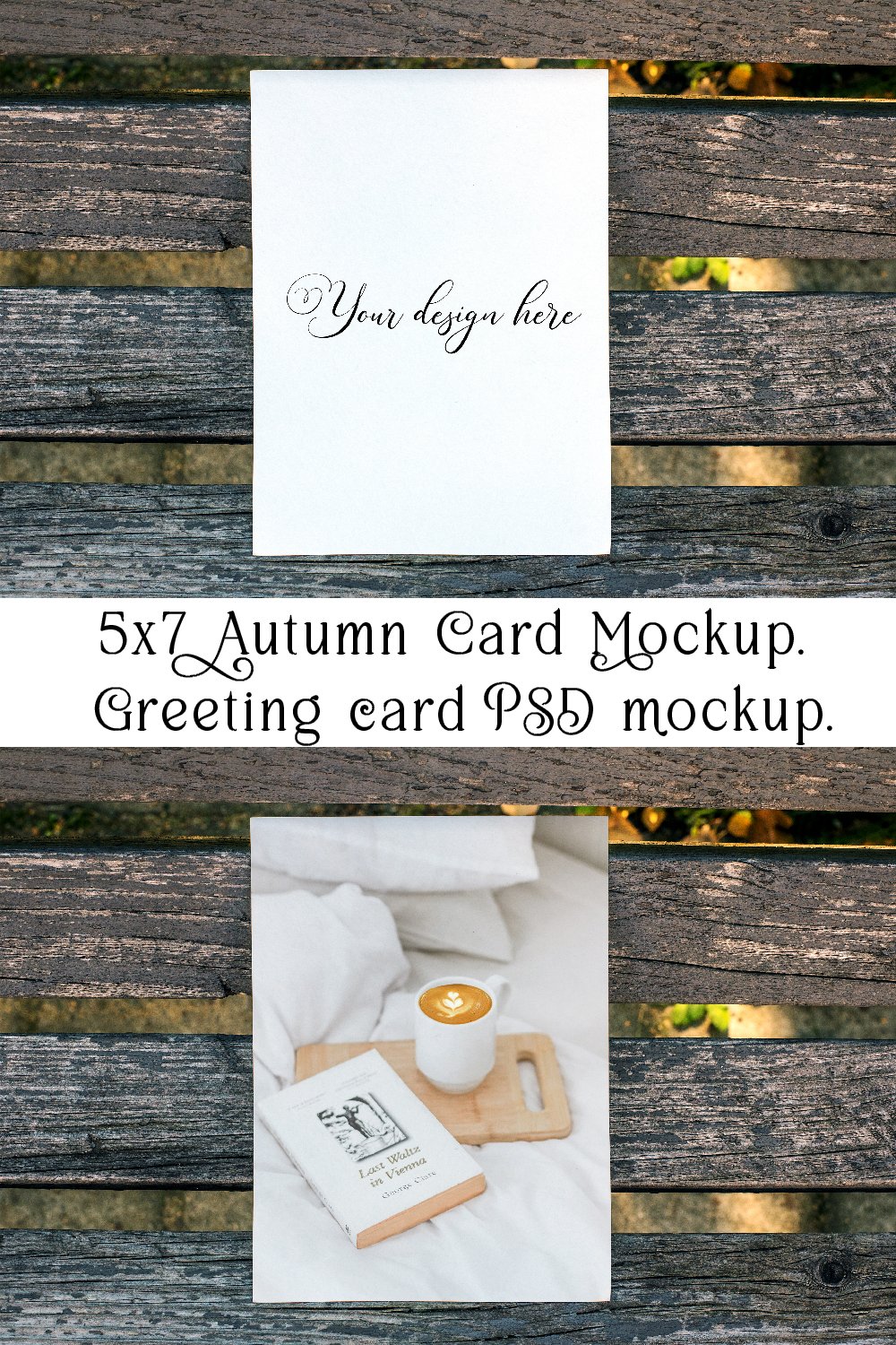 5x7 Autumn Card Mockup. Fall Mockup. Greeting card mockup