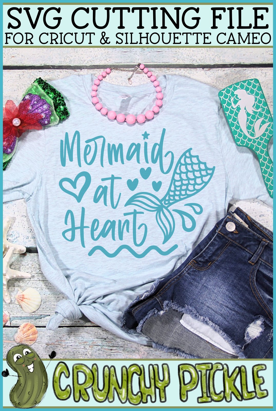 Mermaid at Heart SVG File